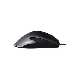 Microsoft Pro Intellimouse – Dark Shadow. Comfortable Ergonomic Design with 2 Customizable Buttons, Wired, USB, Gaming Mouse for PC/Laptop/Desktop