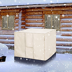 Foozet Air Conditioner Cover for Outside Units, AC Cover for Outdoor Central Unit Square Fits up to 36 x 36 x 39 Inches