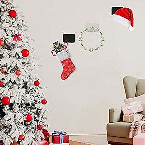 Kitchen Adhesive Hooks, Rustproof Sturdy ABS Strong Waterproof Self Adhesive Wall Hooks for Office (White)