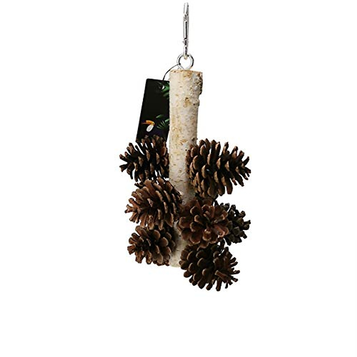 ATB2U 3 Packs Natural Bird Chewing Toys Swing Pet Bird Cage Toy for Parrotlets, Parakeets, Cockatiels and Lovebirds