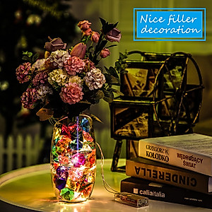 Hicarer Diving Gem Pool Toys Colorful Diamond Crystal Acrylic Heart Shape Gems Summer Underwater Swimming Pool Toys Swimming Training Gift for Kids Boys Girls Prize(30 Pieces)