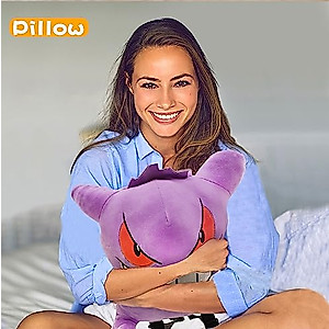 Aruygui Plush Backpack Kawaii Mini Backpack Cartoon Anime Purple Character Toy Bag Cute Decorative Package for Birthday Gift