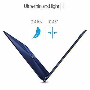 ASUS ZenBook Flip S Touchscreen Convertible Laptop, 13.3” Full HD, 8th Gen Intel Core i7 Processor, 16GB DDR3, 512GB SSD, Backlit KB, Fingerprint, Windows 10 Pro - UX370UA-XH74T-BL, Royal Blue