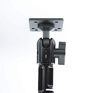 ChargerCity Universal ELD Drill Base Industrial Alloy Heavy Duty Metal Mount Holder for All Tablets and Smartphones Device Pro (All Generations)