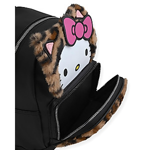 Hello Kitty Mini Backpack Kawaii Bag for Toddler Girls - Kids’ School Travel Bag - Girl’s Fashion Accessory (Leopard)
