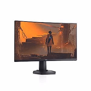 Dell 144Hz Gaming 27 Inch Curved Monitor with FHD (1920 x 1080) Display, Nvidia G-Sync and AMD FreeSync HDMI, DisplayPort, VESA Certified, Gray - S2721HGF