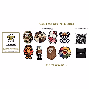 Luxape Supremed Rug - Hypebeast Room Decor - Handmade & Premium- 43 * 16in (110cm) - Suprme Rug - Designer Rugs - Aesthetic Room Decor Rug