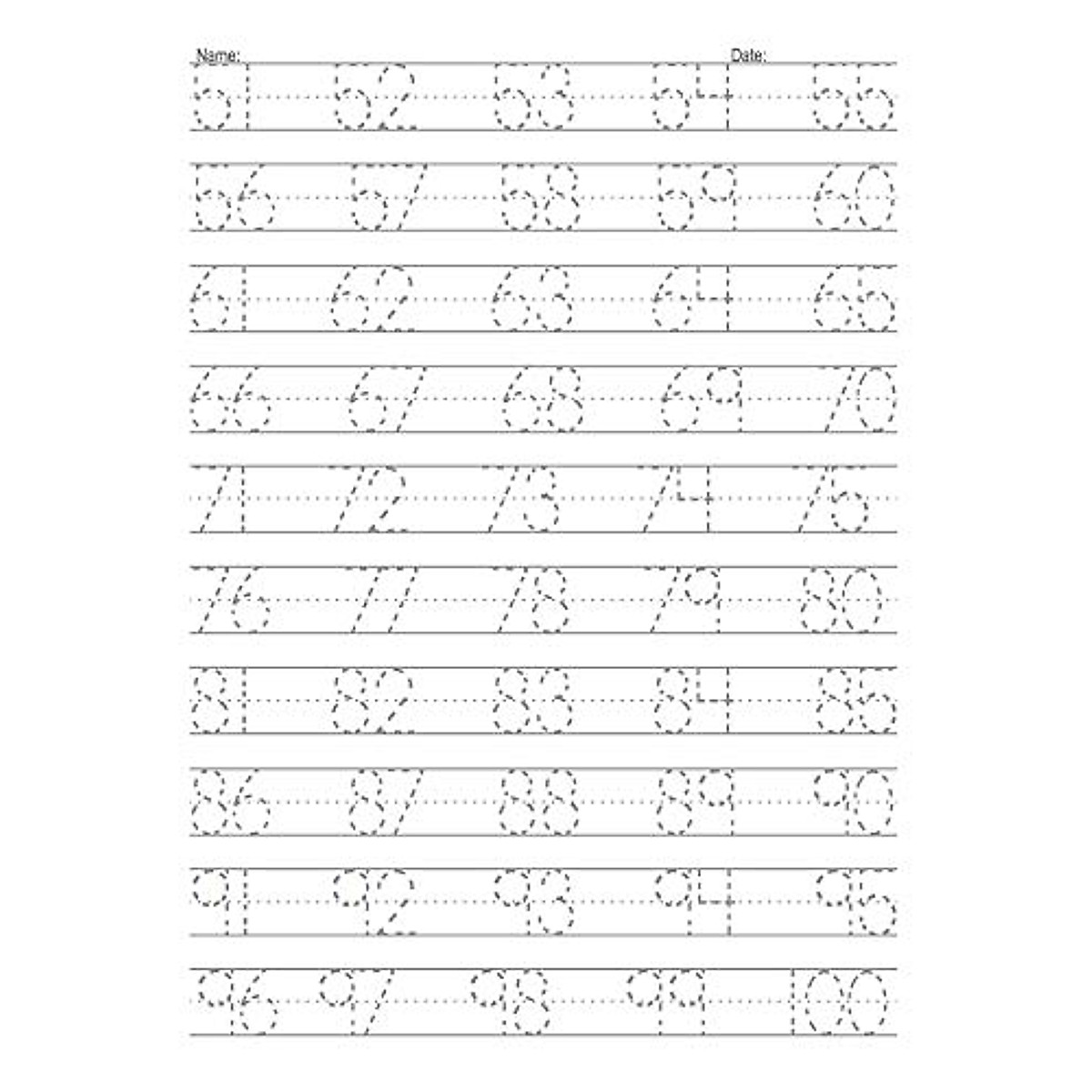 Handwriting Practice Book for Kids Ages 6-10 : Printing workbook for Grades 1, 2 & 3, Learn to Trace Alphabet Letters and Numbers 1-100, Sight Words, ... and Math Drills for Grades 1, 2, 3 & 4)
