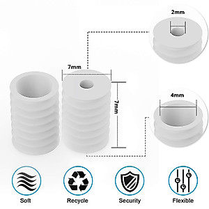 OCEANTREE Cord Locks for Mask, Elastic Adjuster Silicone Cord Stopper No Slip Earloop Toggles for Drawstring Buckle Clasp