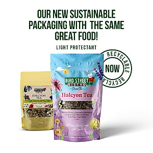 Bird Street Bistro Parrot Tea 3oz - Parakeet Food - Parrot Food & Cockatiel Food Vitamin Substitute - Bird Health Supplies - Bird Food Parrot Tea - Bird Food Topper