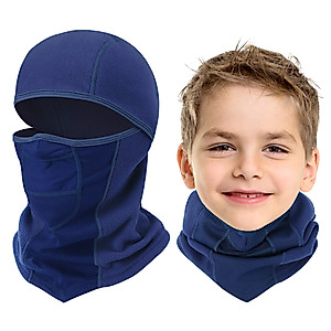 Vorshape Breathable Kids Balaclava Ski Mask, Windprood Face Mask for Cold Weather, Winter Face Warmer for Boys Grils, Youth
