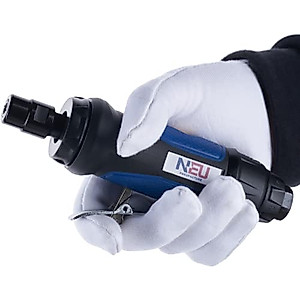 Air Die Grinder,NEU PNEUPACTURE Die Grinder Set, Air Straight Grinder Kit,with 1/4 and 1/8 inch Collets,Apply to Grinding, Polishing