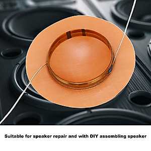 2PCS Tweeter Voice Coil,Tweeter Accessory Speaker Repair Parts,25mm / 0.98in Dome,Soft and Elastic Resin Sound Film Tweeter Voice Coil