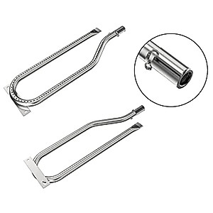 LS'BABQ Replace Parts Heat Plates and Grill Burner Tube Replacement for Cuisinart CGG-306 Heat Plates 306-20087, Megamaste 820-0033 820-0033M 820-0007B Grill, Set of 2