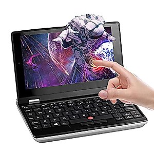 ZWYING 【Win 11/MS 2019office】 All Metal 7.0 inch Touch Screen Ultra-Light Mini Laptop High-Speed CPU J4105 12G RAM/512GB SSD High-Performance Notebook Computer (512GB SSD)