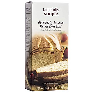 Tastefully Simple Absolutely Almond Pound Cake Mix, 16 Ounce