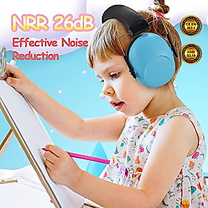 Onhear Kids Noise Cancelling Headphones, SNR 28 dB Kids Ear Protection Earmuffs for Autism, Toddler, Children, Noise Cancelling Sound Proof Earmuffs/Headphones for Concerts, Air Shows, Fireworks