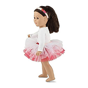 Emily Rose 18 inch Doll Clothes and Accessories 18-in Doll Fashion Tutu Skirt Outfit and Headband | Compatible with American Girl Dolls