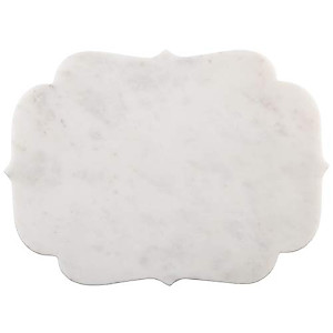 Santa Barbara Design Studio Table Sugar Cheese Board, 15 x 11-Inches, White Marble