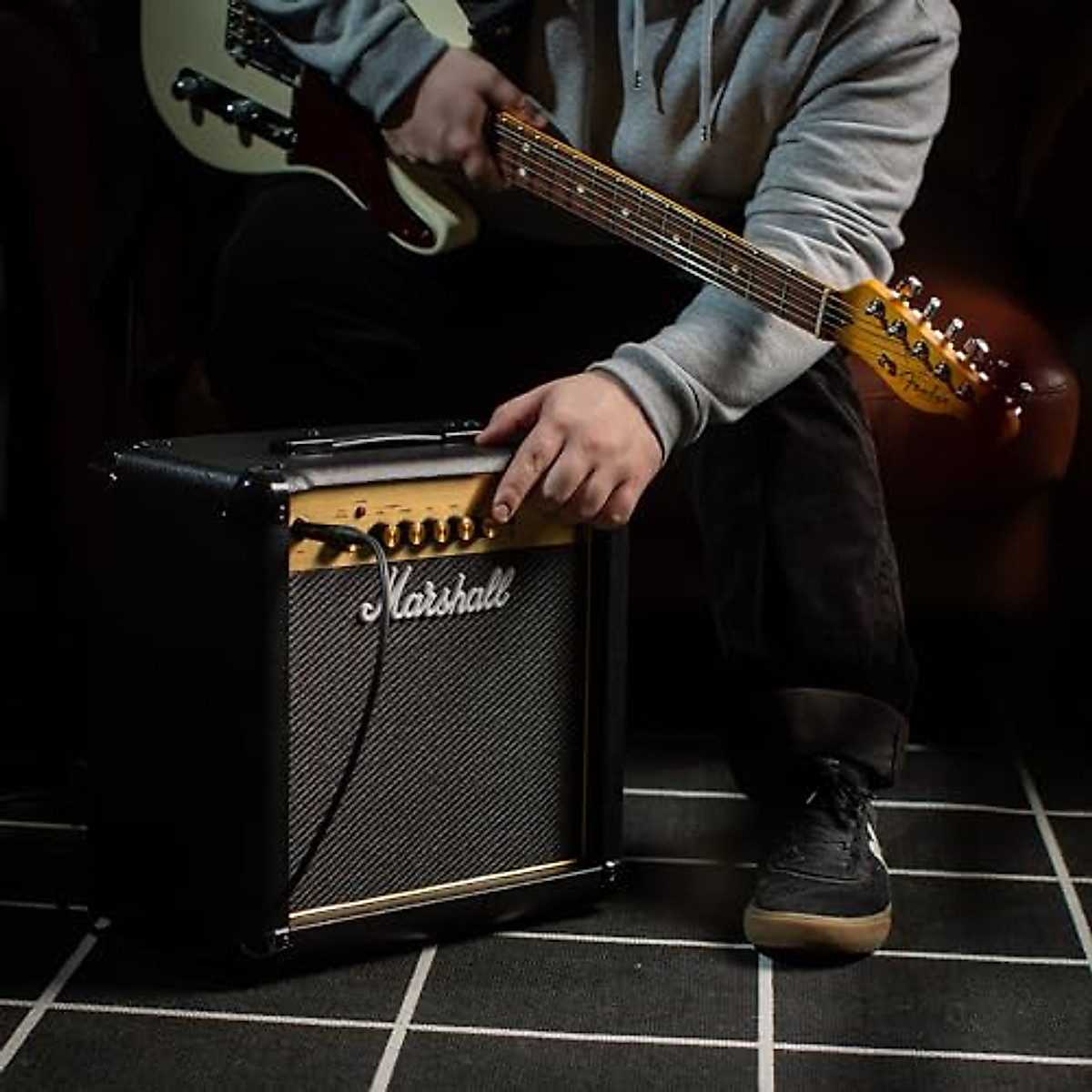 Marshall Amps Guitar Combo Amplifier, 3.5mm Jack, Black (M-MG15G-U)