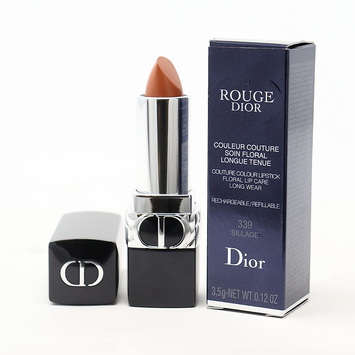 Dior Rouge Dior Lipstick Full Size (339 Sillage (Satin)) 0.12 Ounce (Pack of 1)