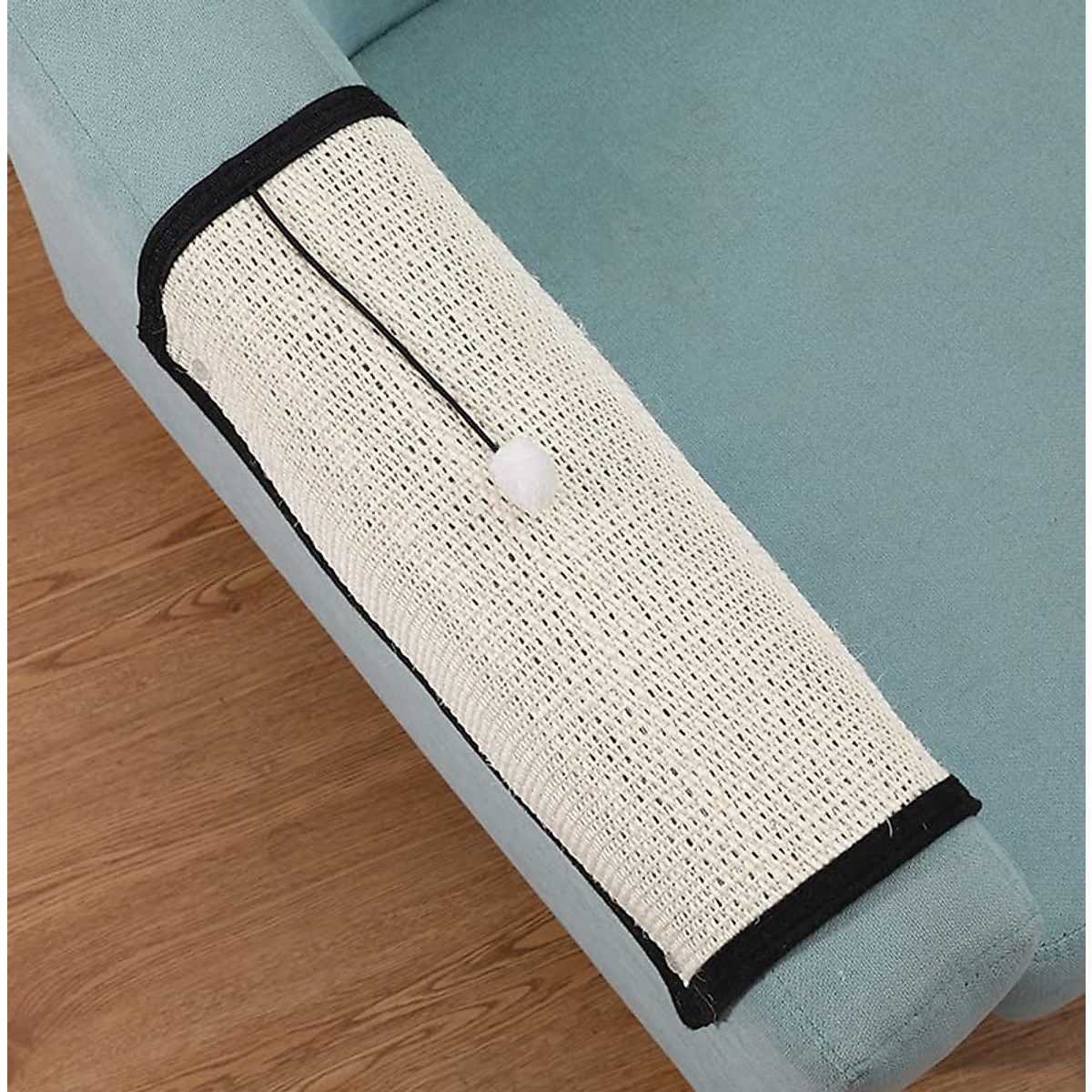 HAOZAIKEJI Cat Scratcher Mat Sofa Protector Natural Sisal Cat Scratching Mat Cat Scratch Couch Cover Heavy Duty Couch Guard Easy Installation Scratch Pad for Grinding Claws Protecting Furniture