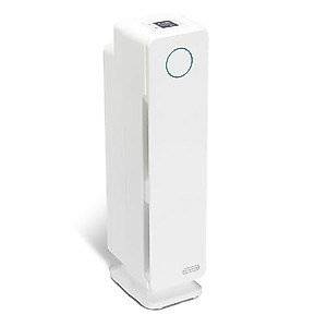 GermGuardian Air Purifier for Home, Large Rooms, H13 HEPA Filter, Removes Dust, Allergens, Smoke, Pollen, Odors, Mold, UV-C Light Helps Reduce Germs, 28 Inch, White, AC5350W