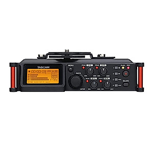 Tascam DR-70D 4-Track Portable Recorder Bundle with 64GB Memory Card and Card Reader (3 Items)