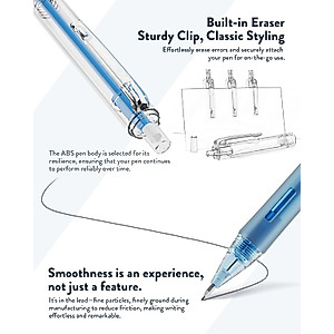 Four Candies Mechanical Pencil Set with Case, 6PCS Aesthetic Mechanical Pencils 0.5 & 0.7mm with 360PCS HB Lead Refills, 3PCS Erasers, 9PCS Eraser Refills for writing, drawing and sketching