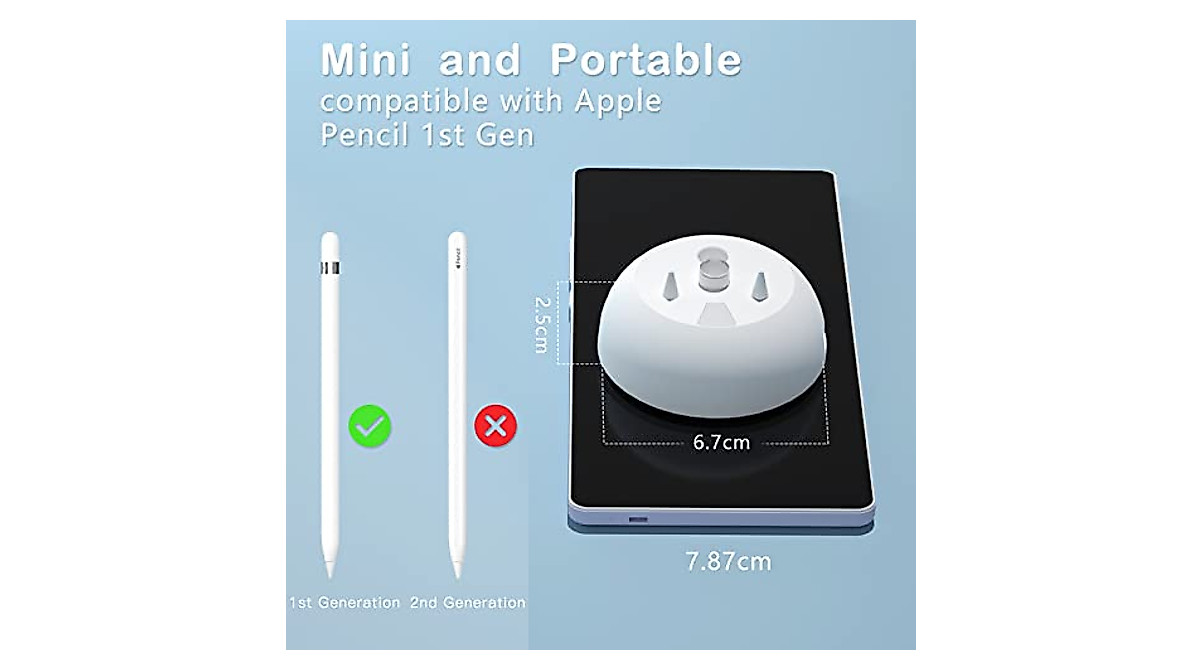 Apple Pencil 1st Gen Charging Stand with USB & LED - 3-in-1 Dock