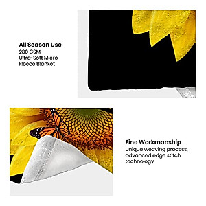 YOYICU Sister Gifts Blanket,Sisters Gifts from Sister,Sister Birthday Gifts from Sister,Gifts for Sisters from Sisters Graduation Mothers Day Sunflower Throw Blanket 50”x60”