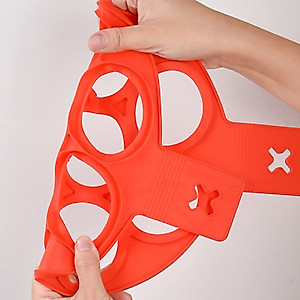 SPCCL Pancake mold maker 2pcs, Silicone pancake molds, Pancake Mold, Non Stick Pancake Maker, RoundHeart pancake mold, 7 Cavity, with 1 Silicone Brush, for MuffinPancakeEggs