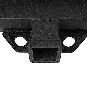cciyu Rront Bumper and Rear Bumper Compatible for Jeep 2007-2018, Wrangler JK with D-ring with and Tire Carrier