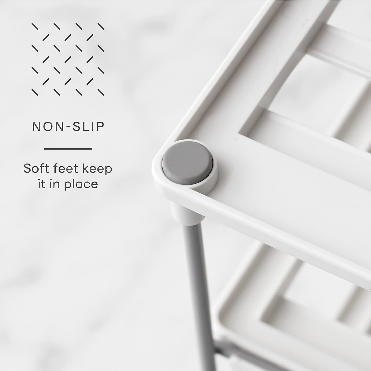 YouCopia UpSpace Water Bottle and Travel Mug Cabinet Organizer, Adjustable Storage Rack for Kitchen Organization, 3-Shelf Wide