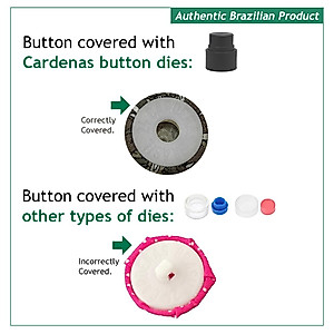 Cardenas - Button Maker Machine Interchangeable Die for Crafts - DIY Crafts Arts Supplies - Button Cover Machine, Pin Maker, Button Maker Mold for Crafts - Black, 9/16" (14mm)
