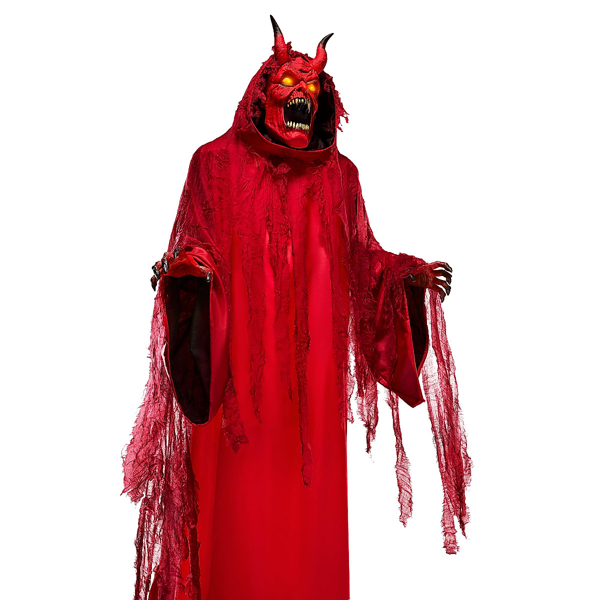 Spirit Halloween 4.9 Ft Hell Spawn Animatronic | Animated Decoration | Body Extends | Light Up LED Eyes | Speaks Phrases