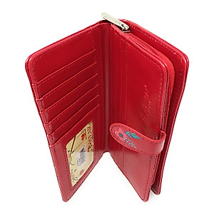 Owl Garden Large Women's Wallet Red
