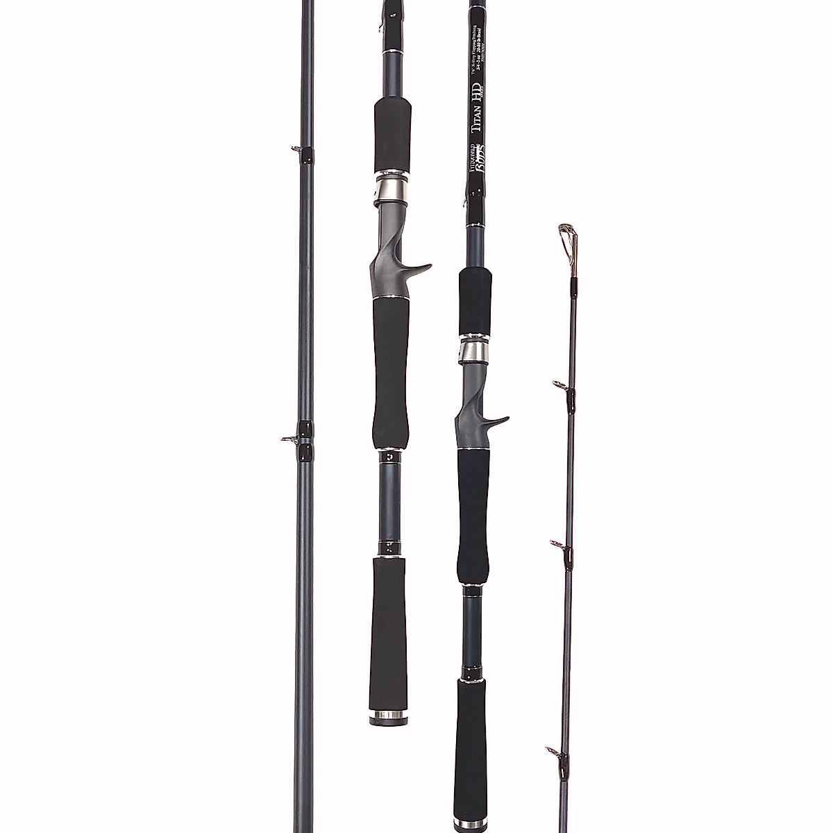 Fitzgerald Fishing Titan HD Series Sensitive and Powerful Pitching and Flipping Rods with 5 Models 7'6", 7'8" & 7'10" Heavy and X-Heavy Balanced The Ultimate Power Bass Tournament Fishing Rods