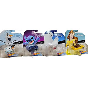 Hot Wheels Disney Character Cars Complete Set of 8 from GCK28-999F Release Diecasst Bundle