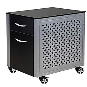 Pitstop Furniture FC230B Black File Cabinet