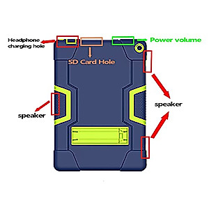 Mignova For Walmart surf onn Tablet Pro 10.1 Case Model 10003562 Tablet Soft Silicone & Had Back Cover For Walmart Onn 10.1 inch Pro Android Tablet 2020 Case Kids Friendly Shock-Resistant (Navy+Green)