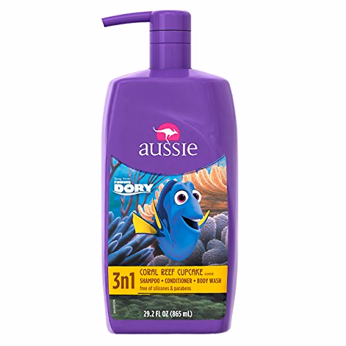 Coral Reef Cupcake 3 in 1 Shampoo + Conditioners & Body Wash 29.2 Fl Oz