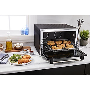 KitchenAid Dual Convection Countertop Oven with Air Fry and Temperature Probe - KCO224BM, Black Matte