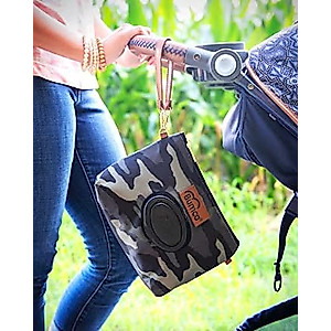 Bumco Diaper Clutch - Portable Wipes Dispenser & Baby Travel Essential, Airtight Baby Wipes Dispenser, Refillable Wipes Container, Travel Baby Essentials, Baby Wipe Dispenser, Diaper Bag Purse