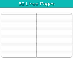 Elan Publishing Company Assorted Pattern Field Memo Notebooks, 8x10 in Lined Office Notepads for Nurses, Teachers, and Students - Small and Easy to Carry Pocketbook, Quick Note Taking, 5 Pack