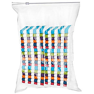 Shiny Select [ Pack of 50 ] 3.5 Gallon Large Food Storage Bags with Reclosable Easy Open Close Slider Closure, 2 Mil Thick, Size 16"x18", for Food-Meal Prep, Organization & Storage