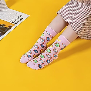 BISOUSOX Girls Socks 6-8 Years Old Unicorn Fun Crazy Novelty Funny Silly Socks for Kids Boy Girl Birthday Christmas Gift