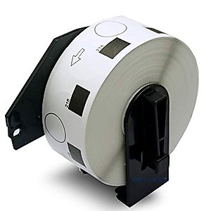 BETCKEY - Compatible Round Labels Replacement for Brother DK-1218 (1"), Use with Brother QL Label Printers [1 Roll/1000 Labels]