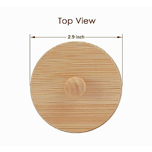 PrimZooty Bamboo Lid for Chemex Coffee Makers 3/6/8/10 Cup, Innovative Design, Made of Natural Bamboo