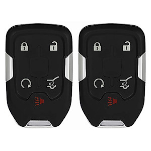 OCPTY 2 PCS Flip Key Entry Remote Control uncut Key Fob(Shell Case) Replacement for GMC Acadia/Terrain 2017-2020 HYQ1EA HYQ1AA 13508275 13584502